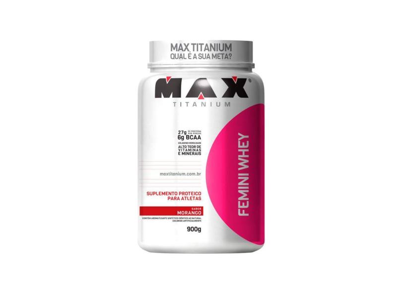 Suplemento Proteico Femini Whey 900G Morango com o Melhor Preço é no Zoom