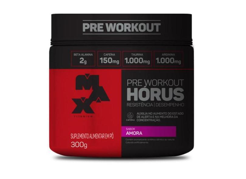 Suplemento Max Titanium Horus Workout Pó Pote 300G Amora com o Melhor ...