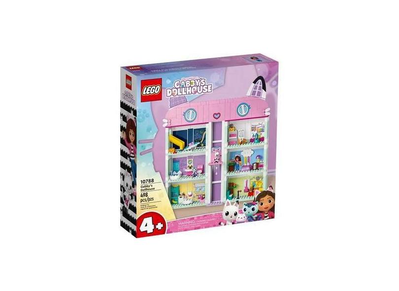 Lego 10788 Gabby's Dollhouse - Casa Magica Da Gabby 498 Peças com o ...