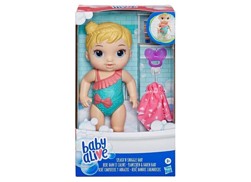 Pack Boneca Baby Alive Bebê Banhos Carinhosos Loira E Morena E8716 ...
