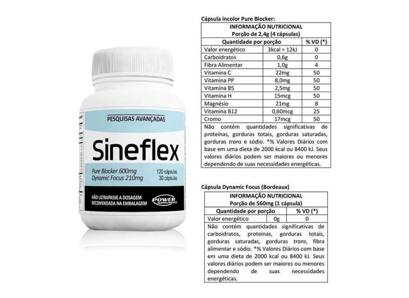 Sineflex 150 Cápsulas - Queimador E Bloqueador De Gorduras com o Melhor ...