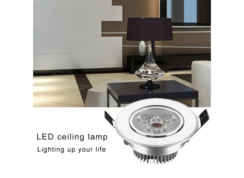 Refletor LED pequeno 3W luz olho-de-boi ultra durável e prática para ...