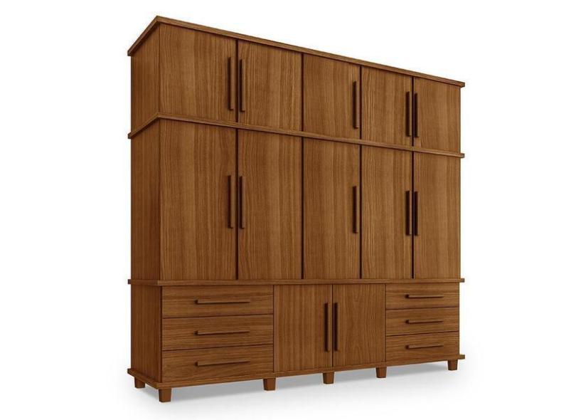 Guarda Roupa Casal Londres 12 Portas E 6 Gavetas - M veis Lua com o ...