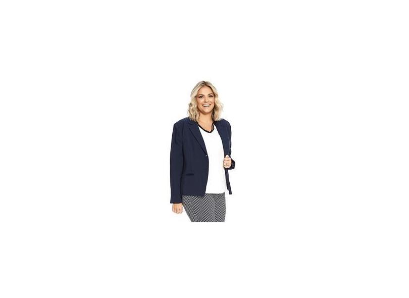 Blazer Alfaiataria Feminino Plus Size Secret Glam Em Promoção é No Buscapé