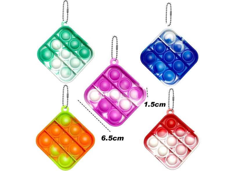 5 Pcs Mini Push Pop Bubble Fidget Sensorial Toy, Sensory Fidget Toys ...