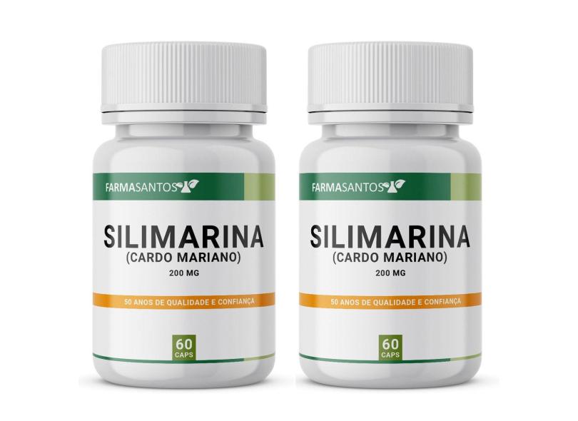 Kit 2 Silimarina Cardo Mariano 200Mg 60 Cápsulas com o Melhor Preço é ...