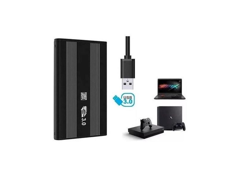Case Hd Externo Preto Sata 2.5 Usb 3.0 Gaveta Pc Note com o Melhor ...