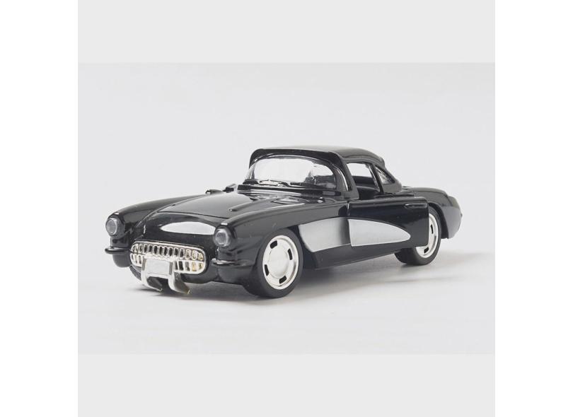 Carrinho Miniatura Chevrolet Corvette 1957 Escala 1:34 (Preto) com o ...