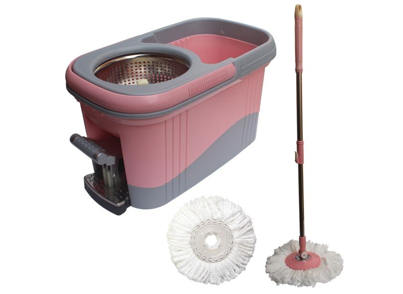 Kit Balde Spin Mop 360 Inox Com Pedal Aluminio Completo com o Melhor ...