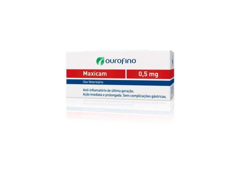 Maxicam 0,5 mg - blister c/ 10 comprimidos - Ourofino com o Melhor ...