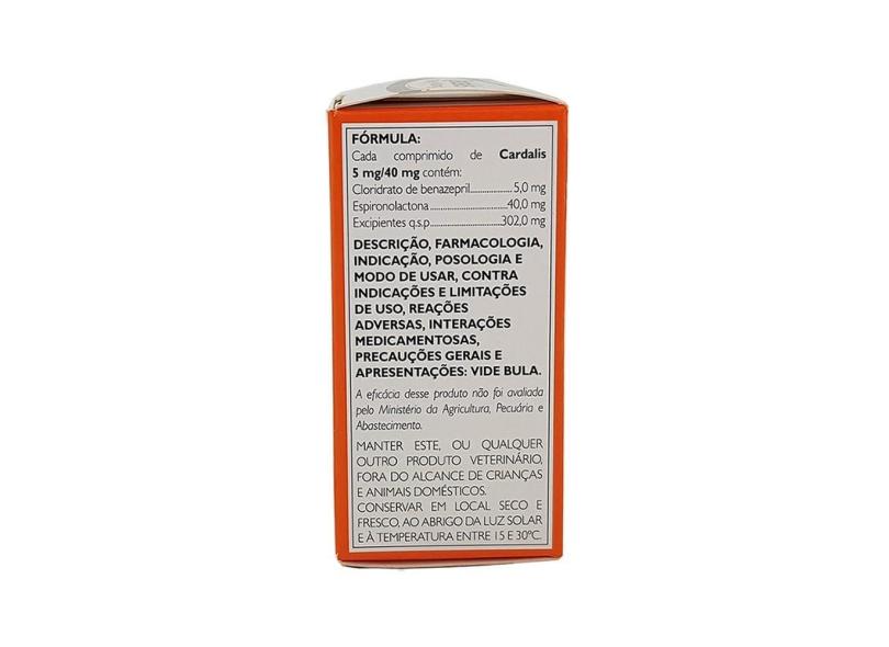 Cardalis 5mg/40mg para Cães de 11 a 20 kg Ceva 30 Comprimidos com o ...
