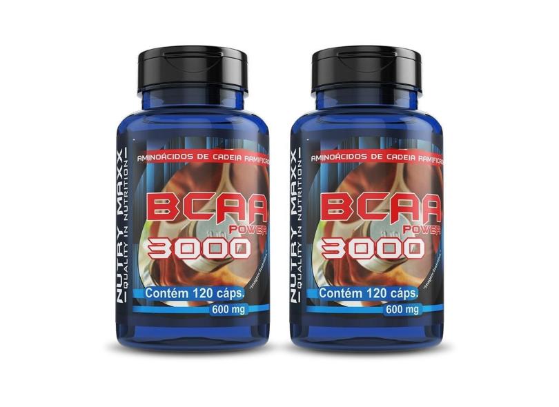 Bcaa Power 3000 2X120 Cápsulas 600 Mg - Nutry Maxx Melcoprol com o ...