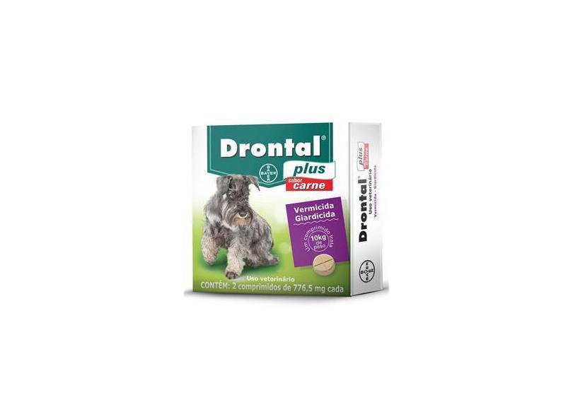 Drontal Plus Caes 10 Kg Com 02 Comprimidos Carne com o Melhor Preço é ...