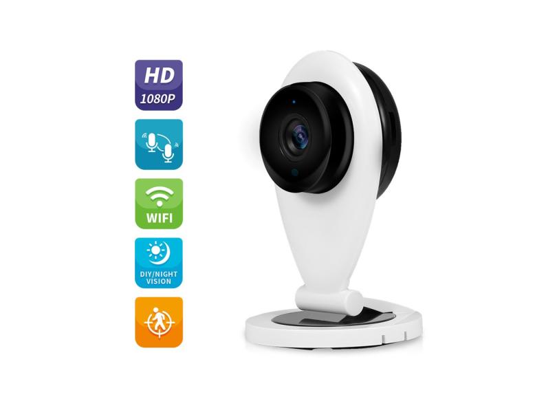 Início Smart Camera HD 1080p câmera de vigilância de rede sem fio Wi-Fi ...