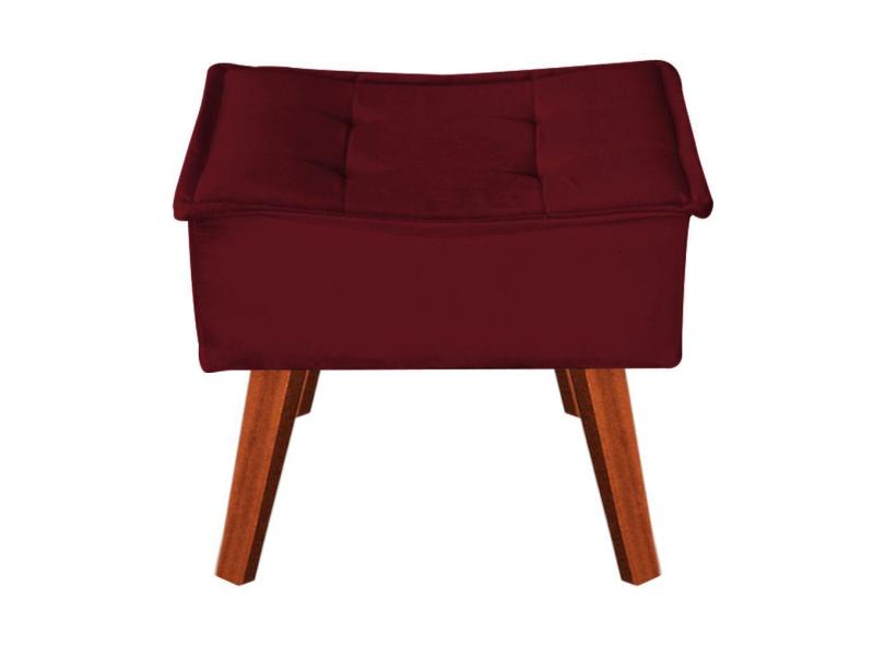 Puff Opala Decorativo Suede Bordo Kasa Sofá com o Melhor Preço é no Zoom