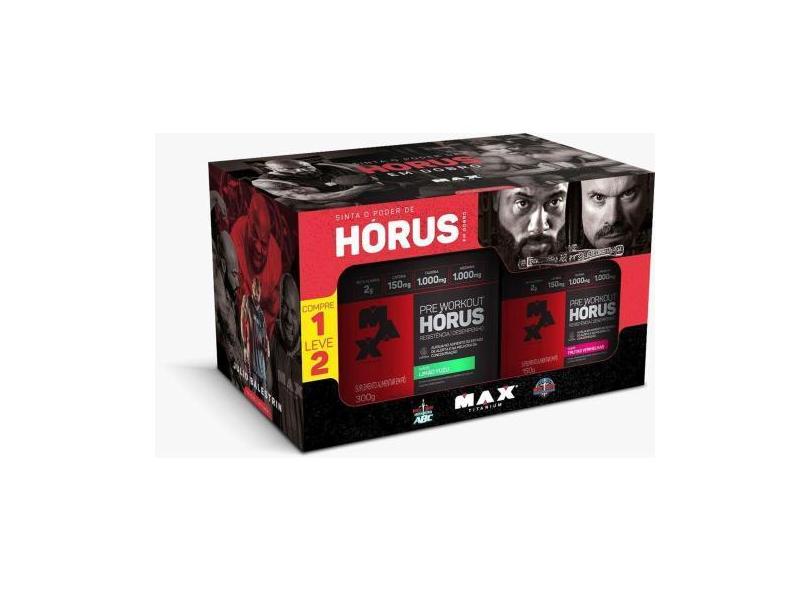 Promopack Hórus 300G + Creatina 100G - Frutas Vermelhas Max Titanium ...