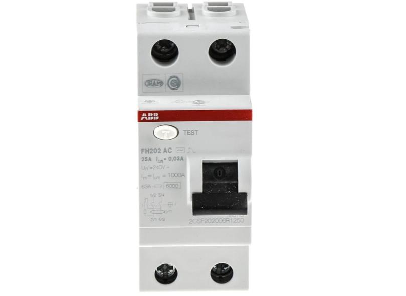 Disjuntor Dr Abb Fh202 Ac-25/0,03 Bipolar 25A/30Ma com o Melhor Preço é ...