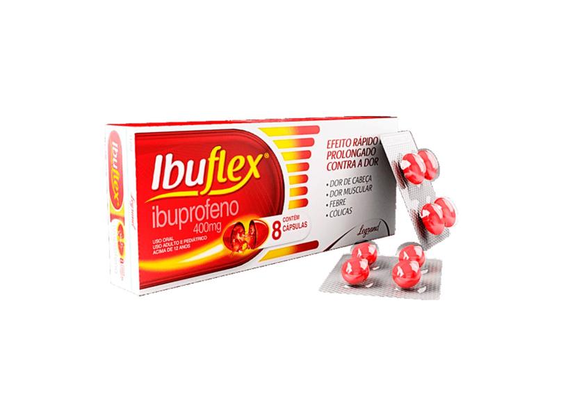 Ibuflex 400mg com 8 cápsulas Legrand 8 Cápsulas Moles com o Melhor ...