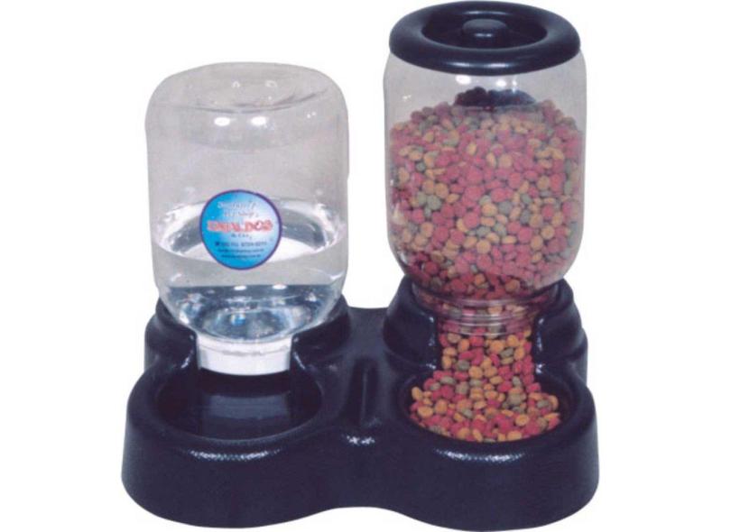 Comedouro Automático Ideal para Cães Duplo Mini Preto com o Melhor ...