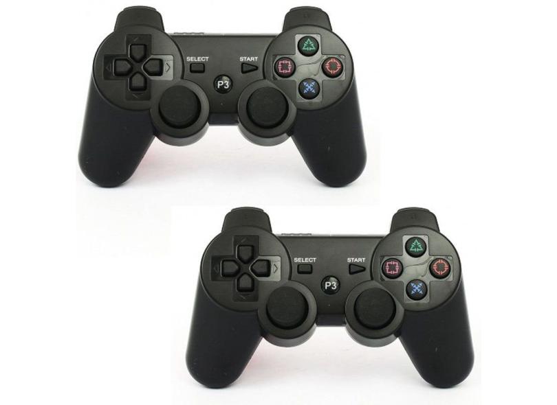 Par de Controles USB Com Fio Playstation 3 PS3 Joystick Windows ...