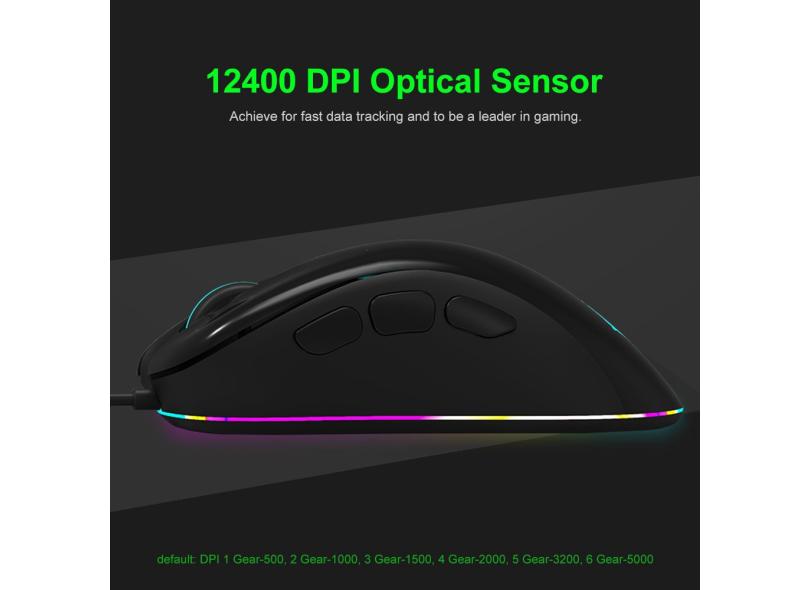 Magic-refiner MG10 USB Wired Gaming Mouse rgb Luz jogo profissional ...