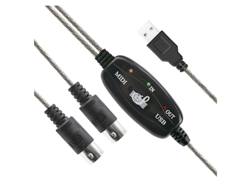 USB MIDI - Cabo para conectar teclado MIDI no PC com o Melhor Preço é ...