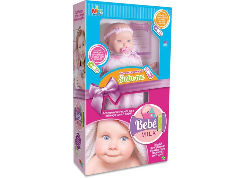 Boneca Bebe MILK 48CM com o Melhor Preço é no Zoom