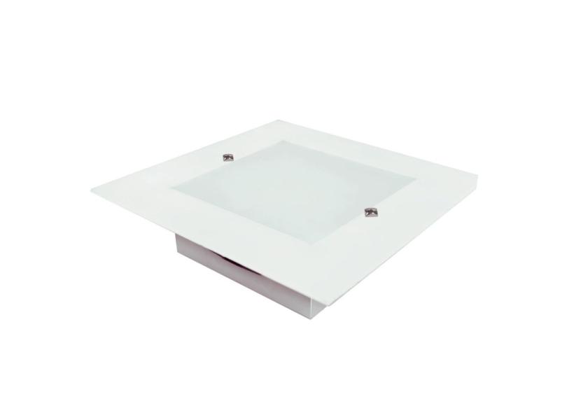 Plafon Led Quadrado Taschibra Campeche 12W 6500K Branca Bivolt com o ...