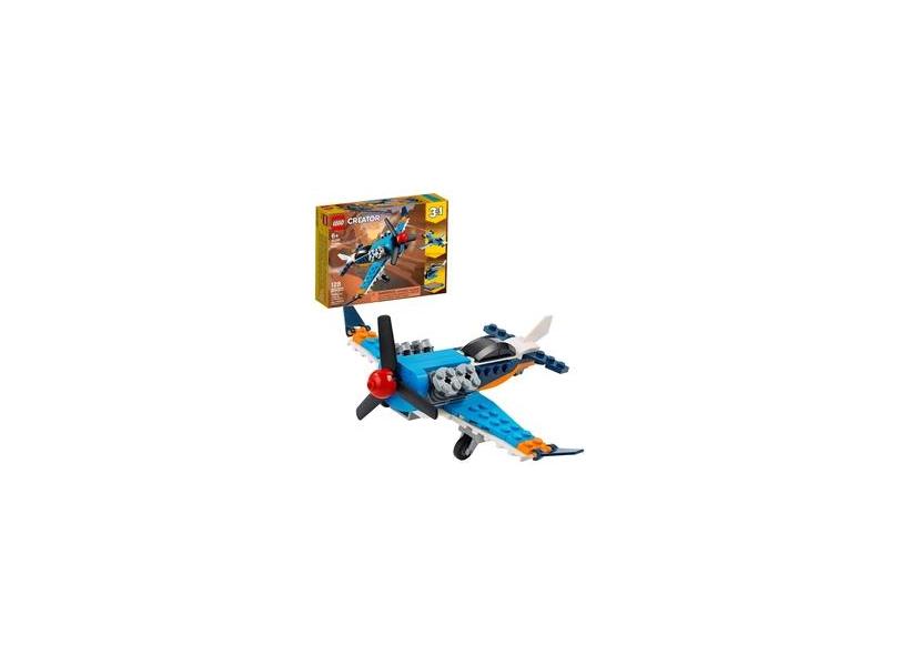 Lego Creator - 3 em 1 Avião e Helicóptero - 128 Peças 31099 com o ...