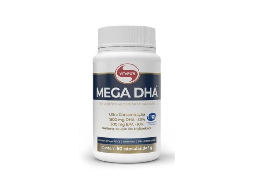 Omega 3 Mega Dha 1.500 Mg E Epa 300 Mg Com 60 Cápsulas - Vitafor com o ...