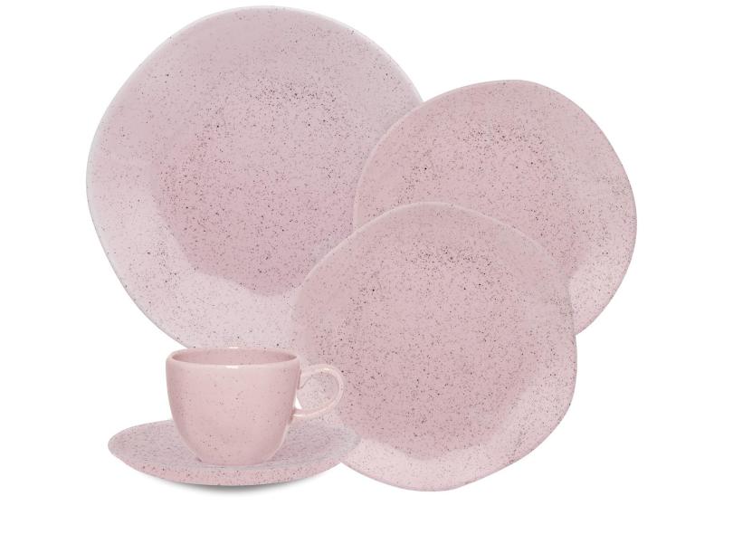 Jogo de Jantar Ryo Pink Sand - 30 Peças - Oxford com o Melhor Preço é ...
