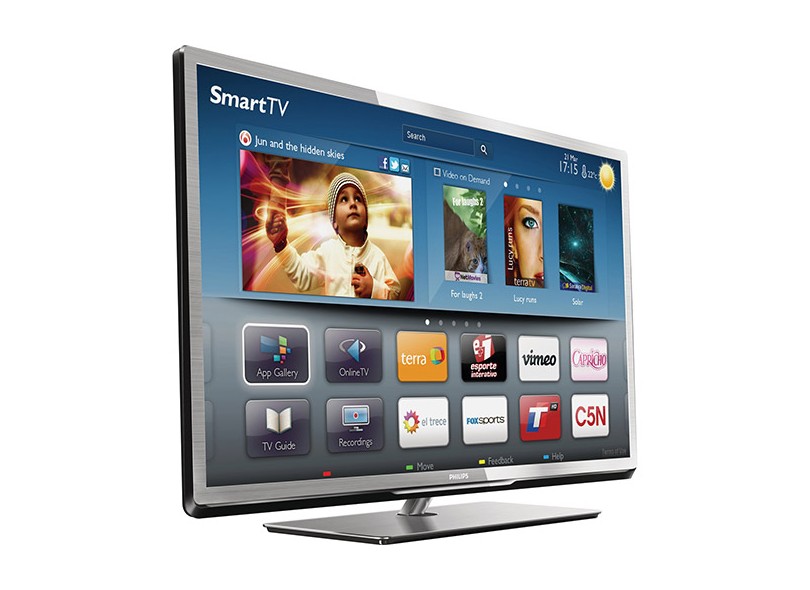 TV LED 42" Smart TV Philips Série 6000 3D 4 HDMI 42PFL6007G com o ...