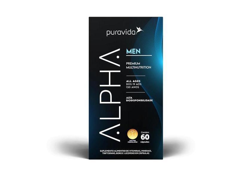 Alpha Men -Multivitamínico Premium-C/60 Cápsulas-Pura Vida com o Melhor ...
