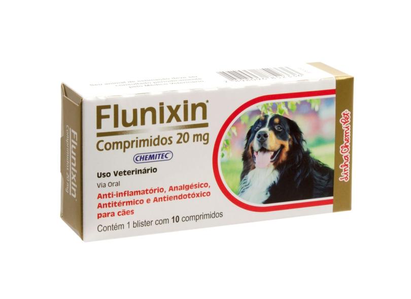 Flunixin c/10 Comprimidos 20mg Chemitec com o Melhor Preço é no Zoom