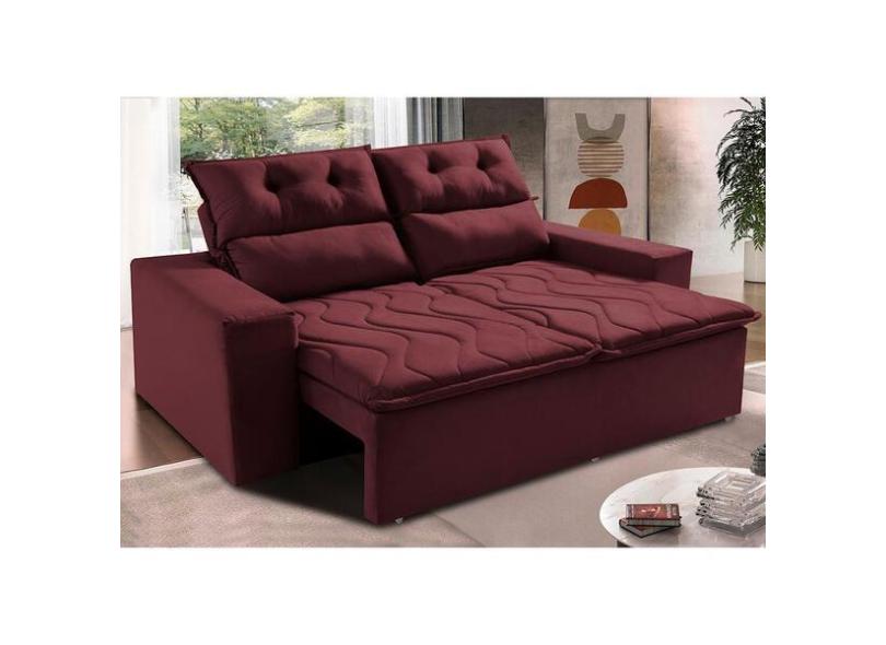 Sof 3 Lugares Retr til E Reclin vel 1,80m Cama Inbox Smal Co com o ...