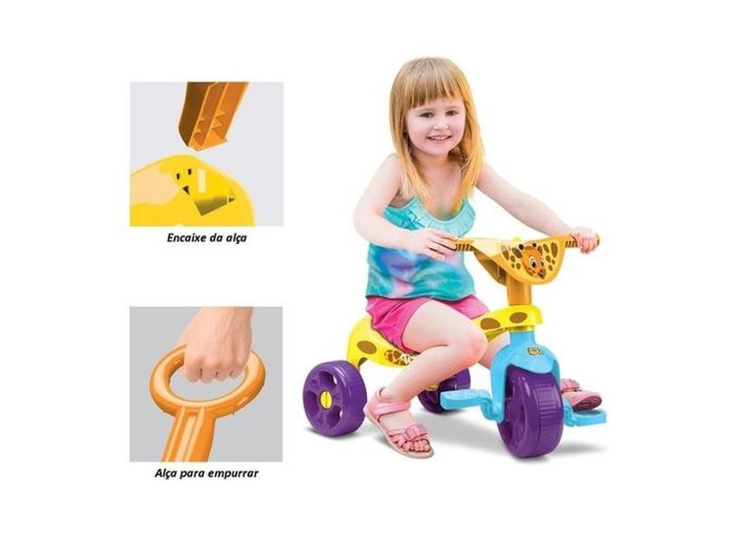 Velotrol Triciclo Infantil Tchuco Zoo Girafa C/ Haste- Samba com o ...