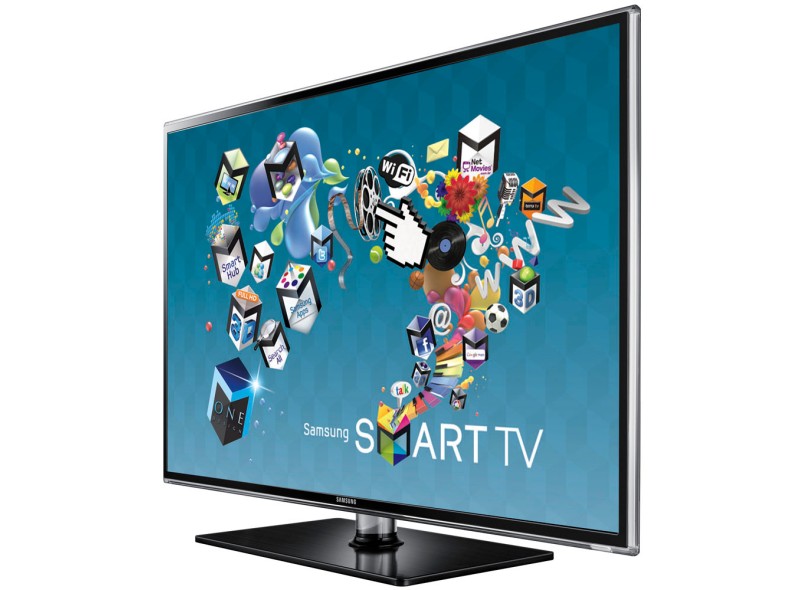 TV LED 46" Smart TV Samsung Série 6 3D Full HD 4 HDMI UN46D6400 com o ...