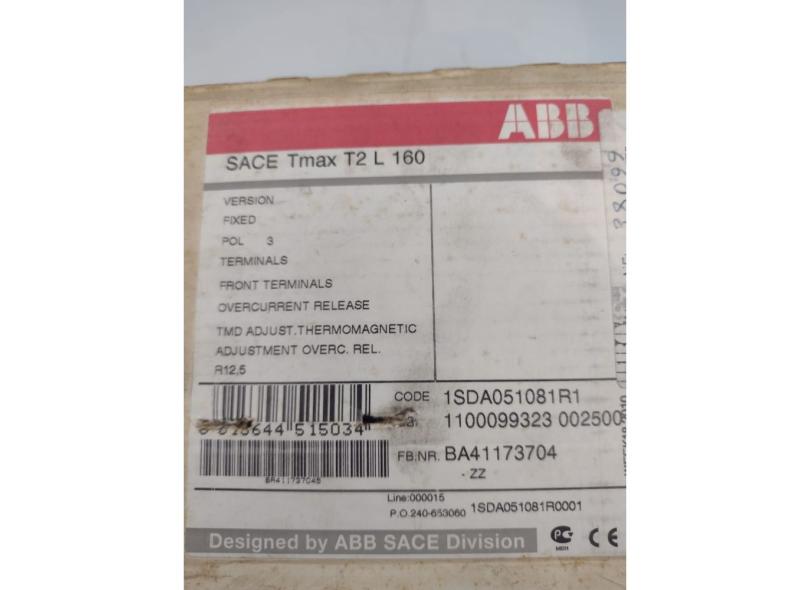 Disjuntor Tripolar Abb Sace Tmax T2l 160 12,5A com o Melhor Preço é no Zoom