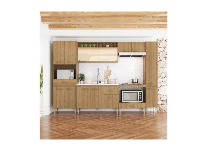 Cozinha Modulada Completa sem Tampo 6 Peças Suprema 13 Portas 3 Gavetas ...