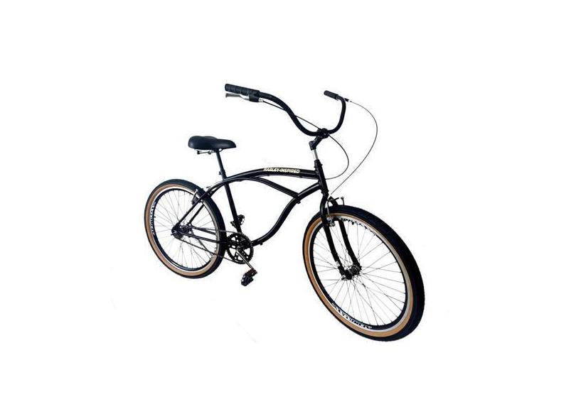 Bicicleta caiçara beach aro 26 aero freios alumínio Preto - Maria Clar ...