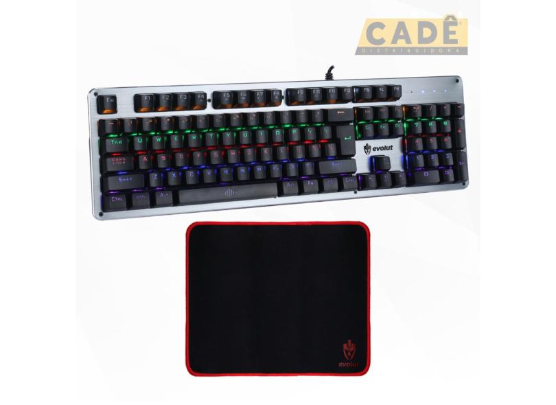 Teclado Gamer Mecânico Switch Blue Usb Led Rgb Pc Notebook com o Melhor ...
