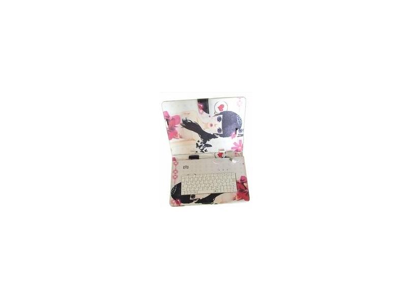 Case Capa Com Teclado Embutido Para Tablet De 10 A 105 Polegadas 6478