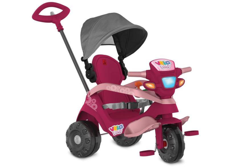 Veiculo para Bebe Velobaby Reclinavel PINK com o Melhor Preço é no Zoom