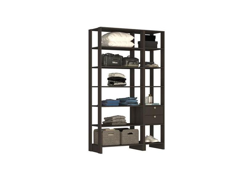 Estante Closet Nova Mobile EY103 Yes 2 Gavetas e 11 Nichos com o Melhor ...