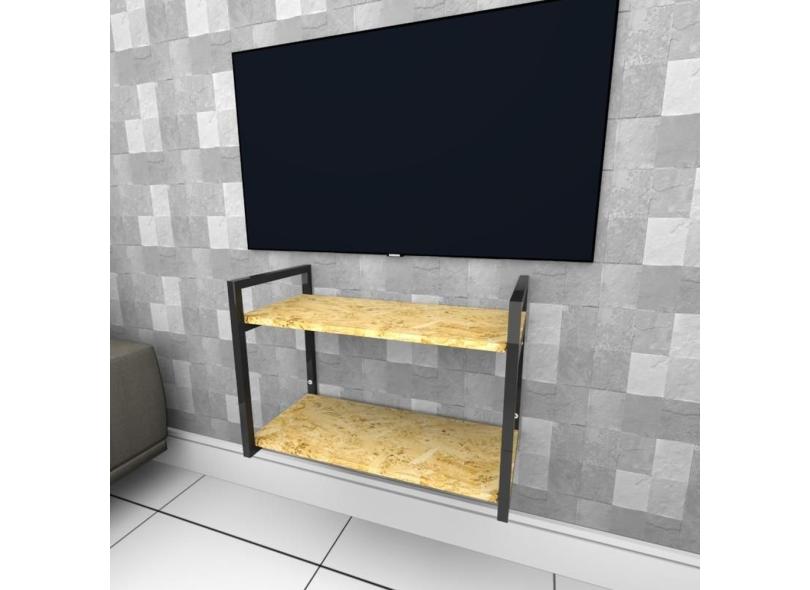 Rack estilo industrial aço cor prateleiras 30cm cor OSB modelo ...