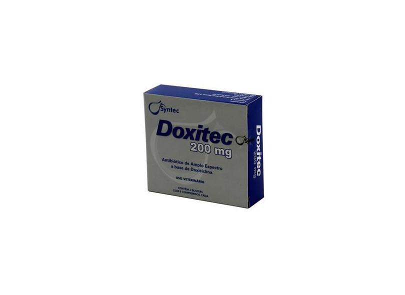 Doxitec 200mg Antibiótico Cães 16 comprimidos - Syntec com o Melhor ...