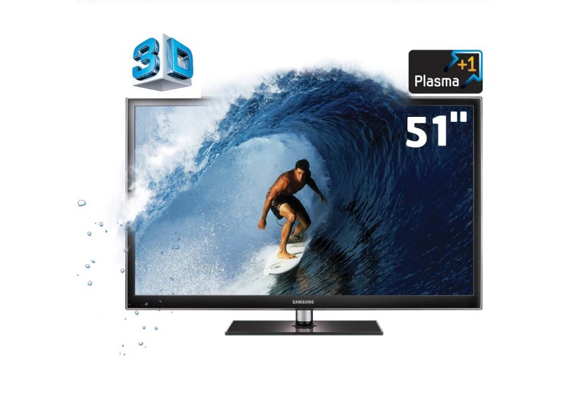 TV Plasma 51" Samsung Série 4 3D 3 HDMI PL51D491 com o Melhor Preço é ...