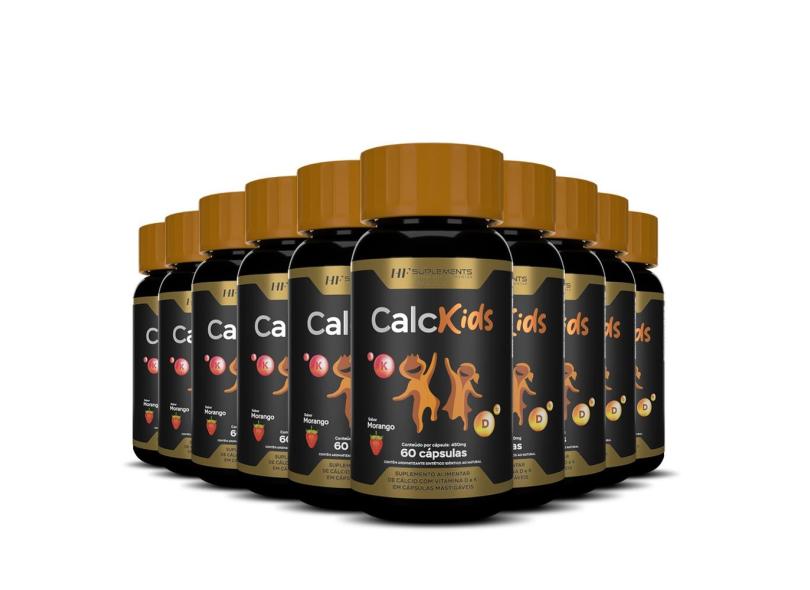 10X calcio kids 60CAPS mastigavel sabor morango hf com o Melhor Preço é ...