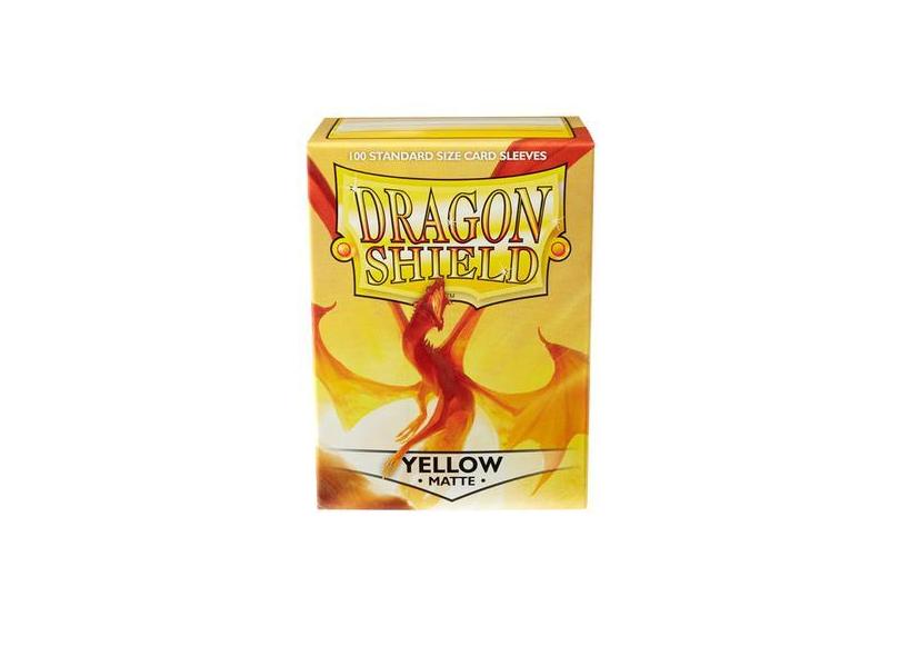 Dragon Shield Yellow Matte 100 Sleeves Standard Size em Promoção é no ...
