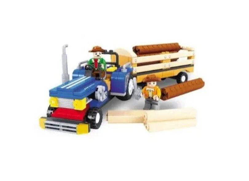 Blocos De Montar Similar Lego - Fazenda Madeira - 200 Peças com o ...